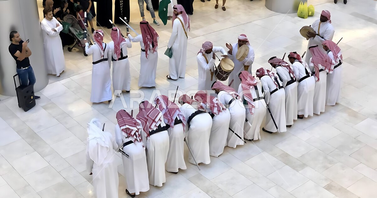 Saudi National Day celebrations are held to the tunes of folk dances, a ...