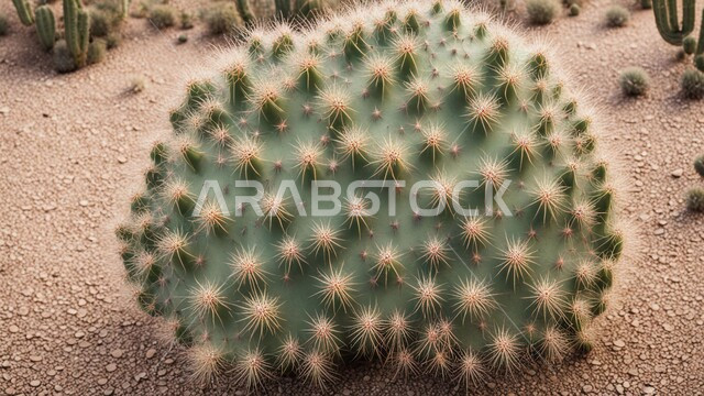 Growth of thorns and herbs in the wilds of the Kingdom of Saudi Arabia ...