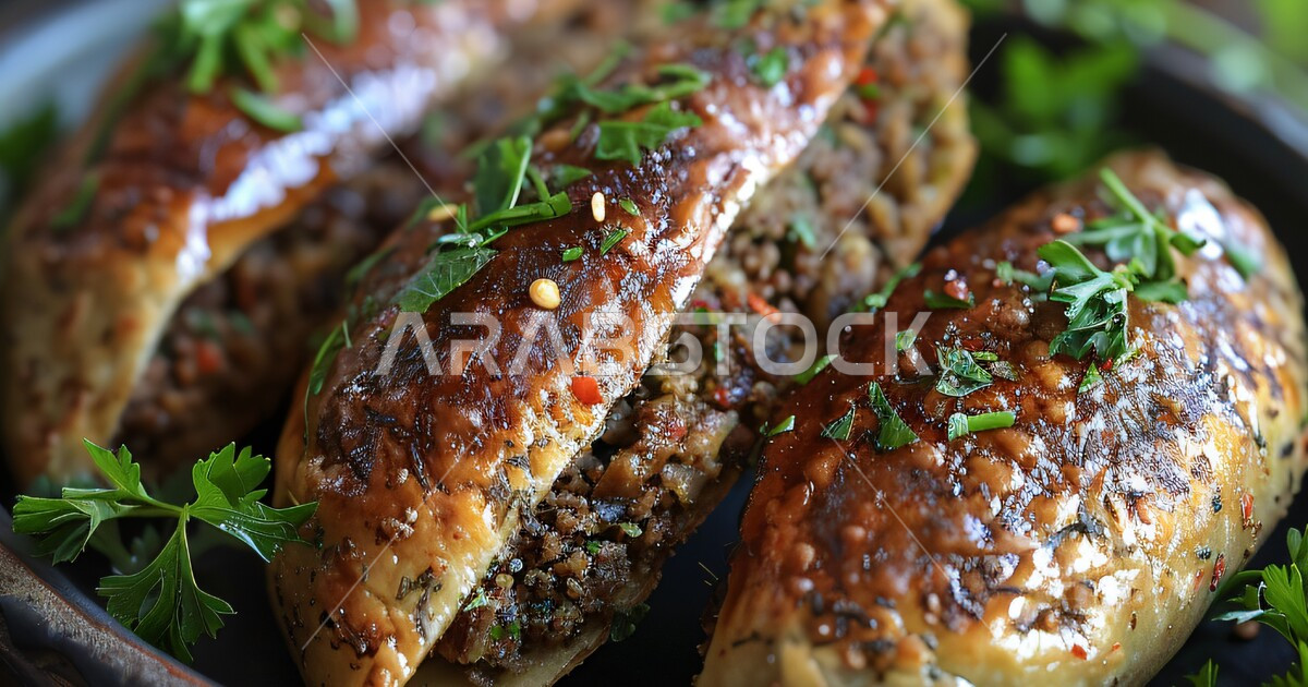 Restaurants for famous Saudi Arabian Gulf cuisine, a close-up of a ...