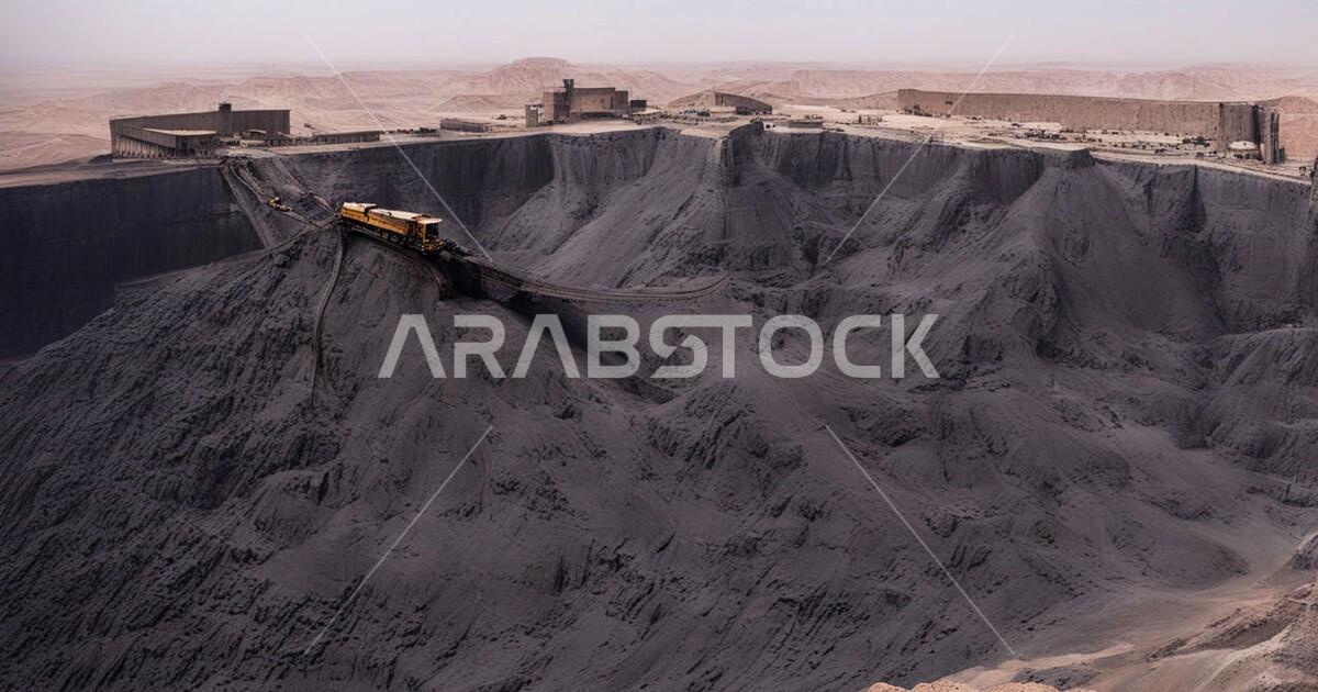 Arab natural coal mines, exploration areas for underground resources ...