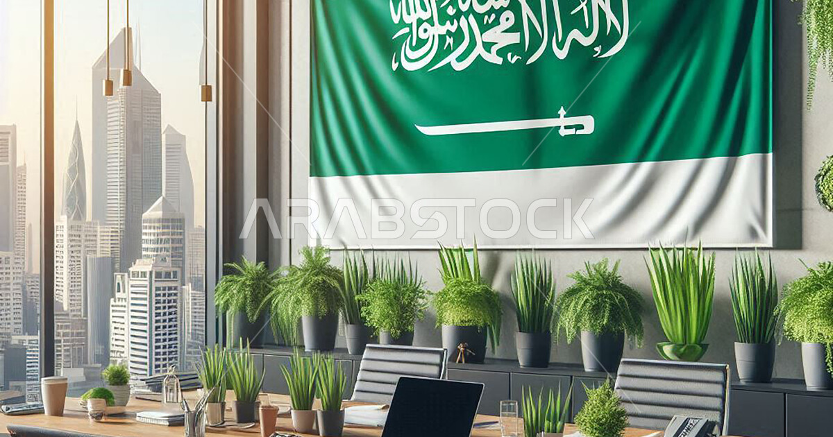 The concept of pride and pride in the Saudi identity, showing pride and ...