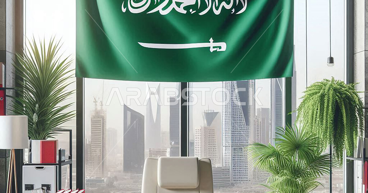 The concept of pride and pride in the Saudi identity, showing pride and ...
