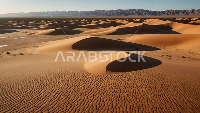Sand formations and formations in the desert of the Kingdom of Saudi ...