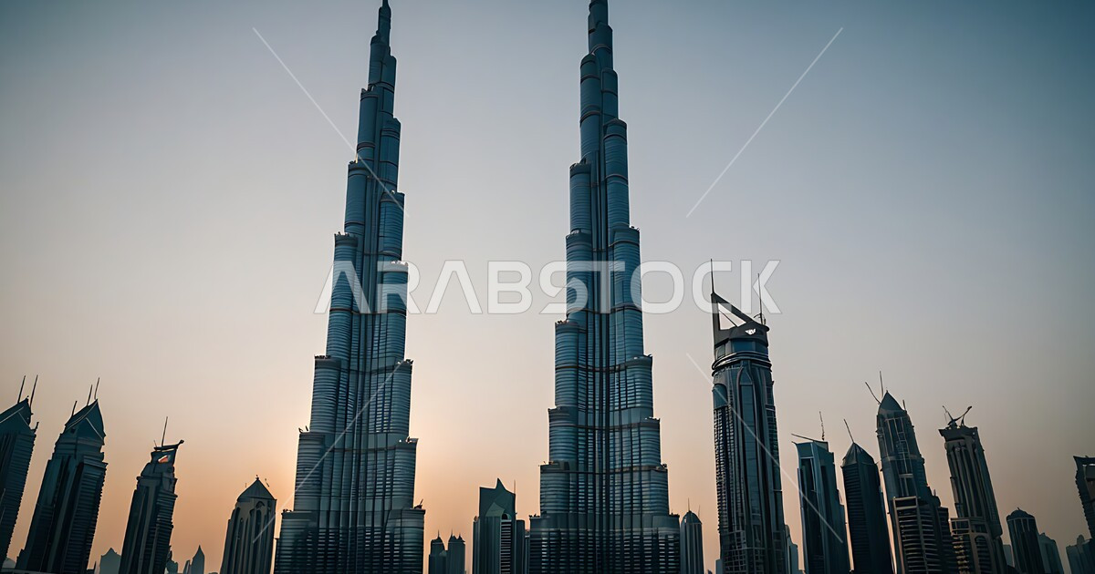 Modern architectural designs and arts of towers and skyscrapers in the ...