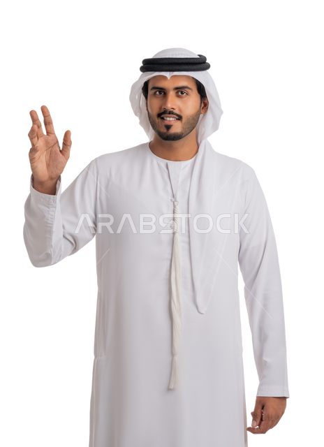 The concept of reception and welcome, greeting and peace, portrait of ...