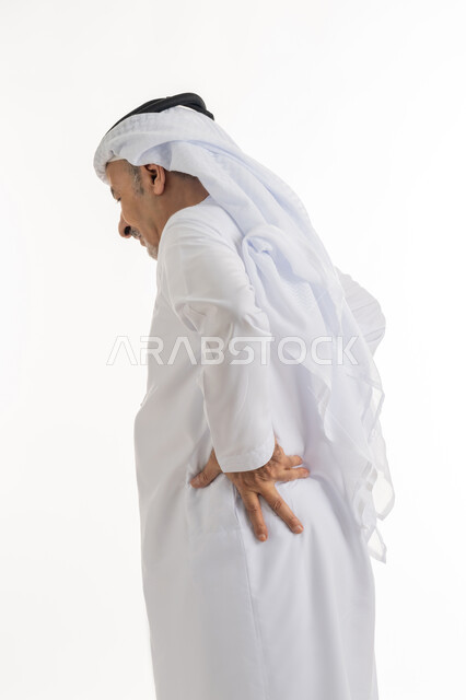 Feeling pain and suffering from disc disease, back and spine pain and ...