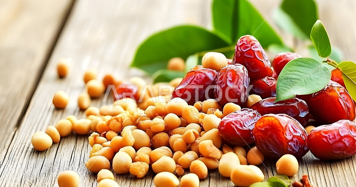 مجموعة متنوعة من المكسرات والتمور على لوح خشبي، أنواع التمور الفاخرة في ...