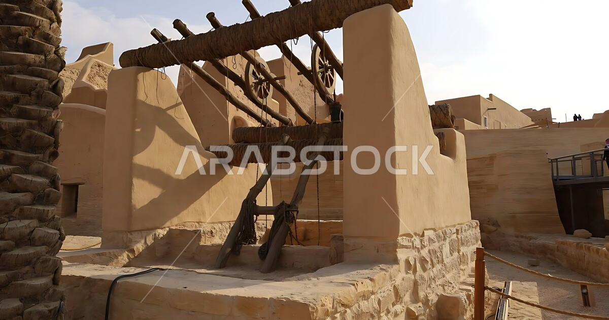 The ancient walls of Diriyah in the city of Riyadh, the Kingdom of ...