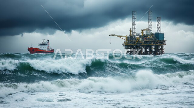 Shipping of goods and commercial containers at the port, exporting and ...