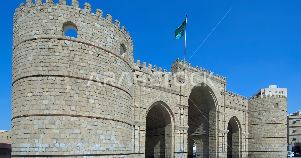 Mecca Gate in Jeddah, historical monuments in the Kingdom of Saudi ...