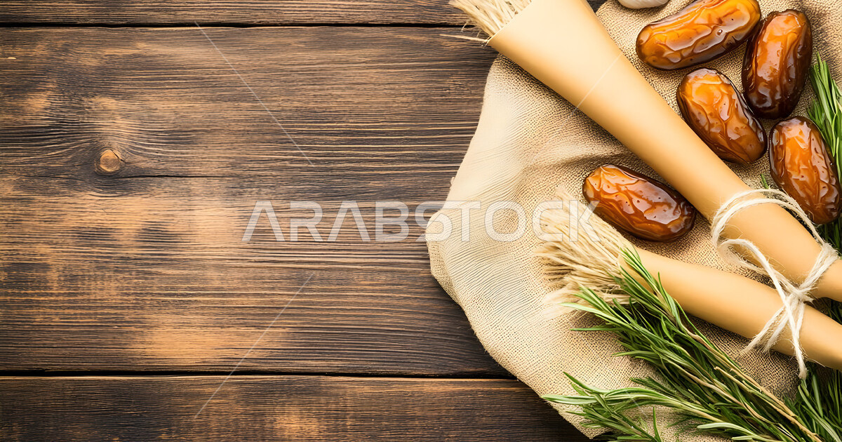 ضيافة رمضانية لذيذة، تمر سكري صحي طازج, وجبة ذات قيمة غذائية عالية ...