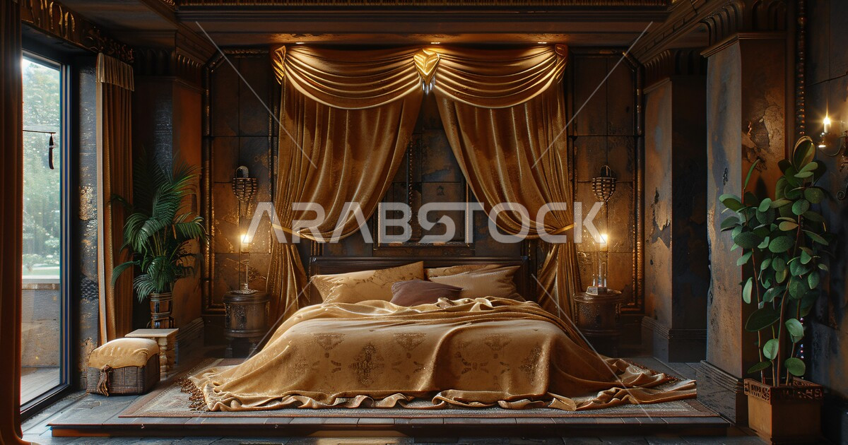 غرفة نوم بتصاميم عصرية حديثة, أثاث واكسسوارات منزلية داخلية أنيقة ...