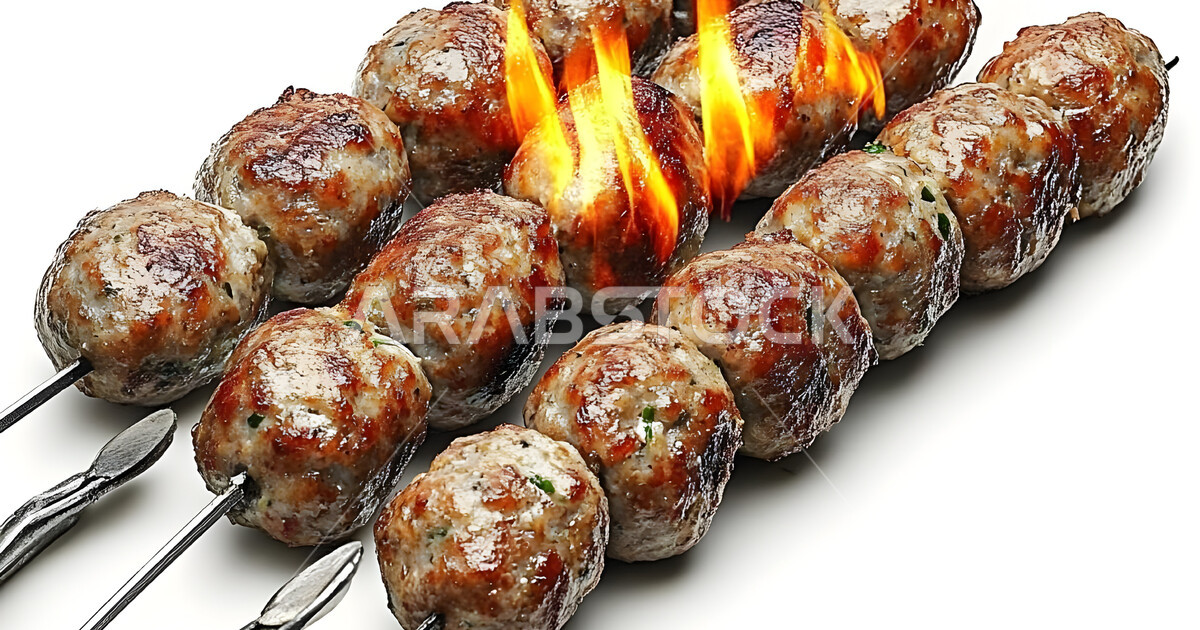 Traditional Arabic food and dishes, the art of presenting distinctive ...