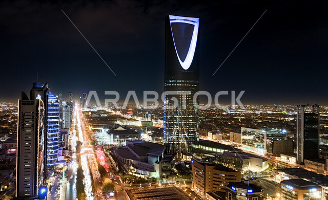 Urban growth and development in Saudi Arabia, drone view of Riyadh's ...