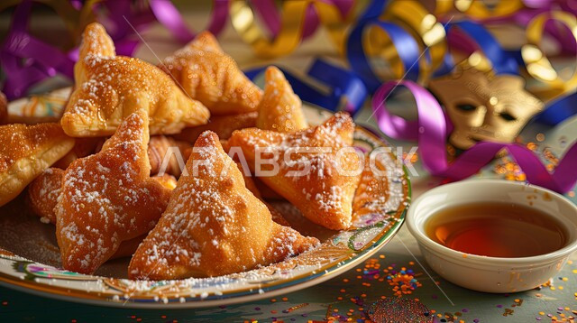 Delicious crunchy sweet pastries, oriental Arabic sweets with honey ...