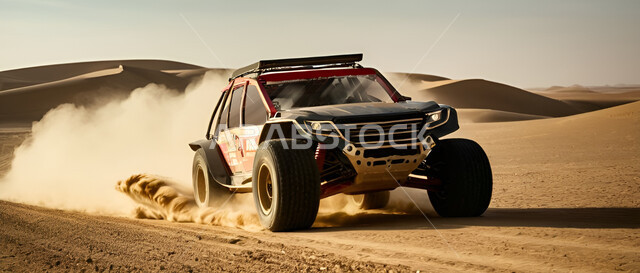Safari adventure on sand dunes in Saudi Arabia, recreational activities ...