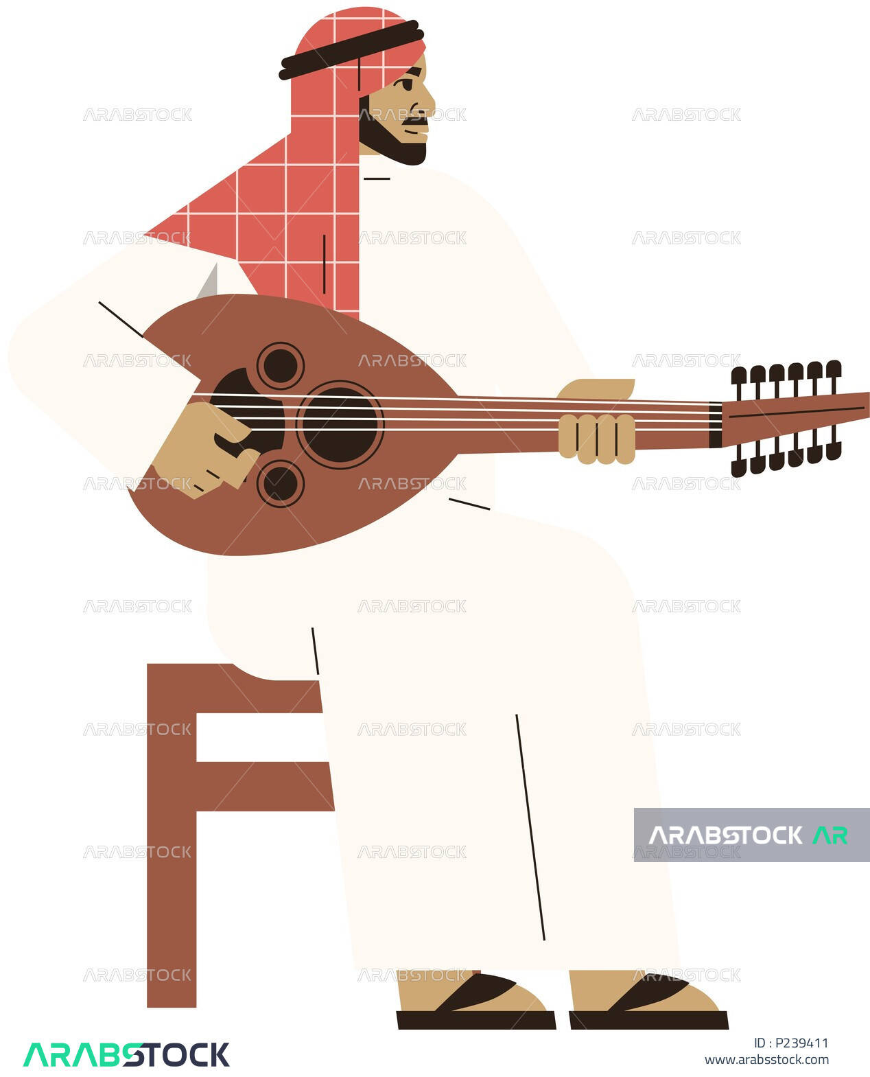 Practicing the hobby of playing musical instruments, Arab talents and ...