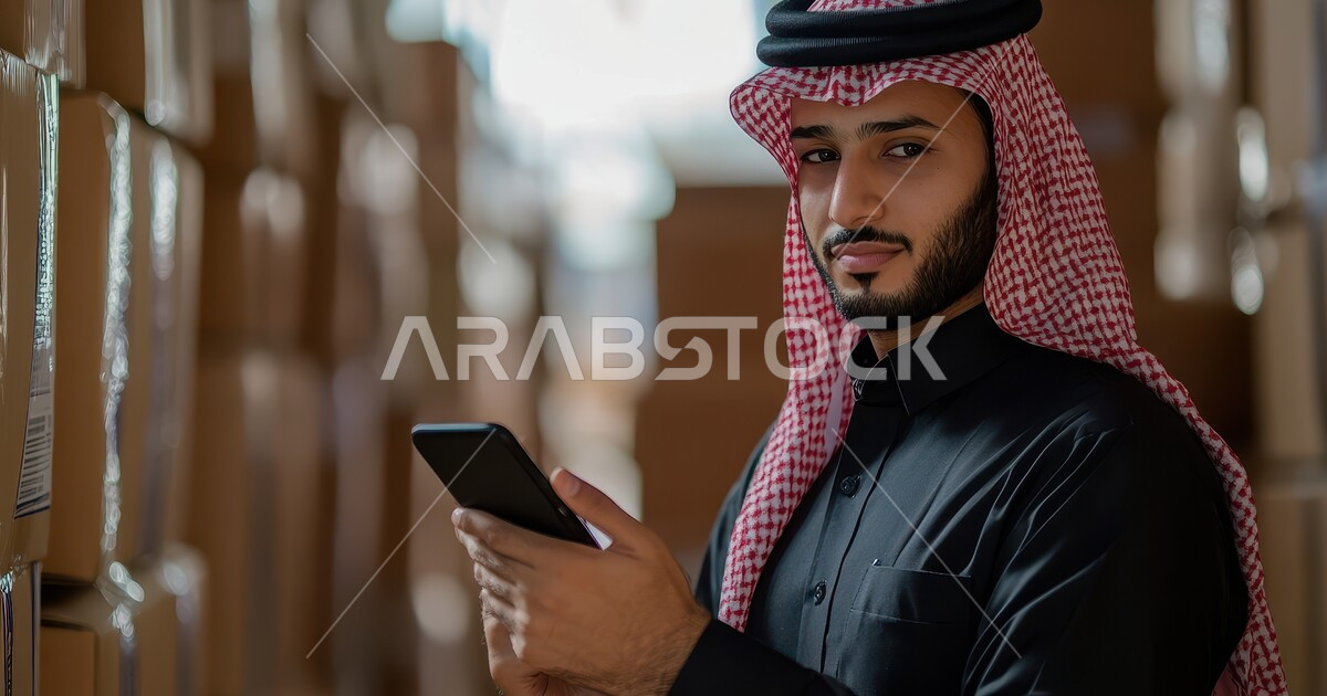 Saudi Arabia factories and plants warehouses, close up of a Saudi ...