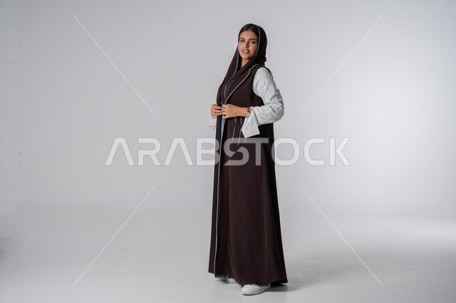 Fashion and trends follow, contemporary Saudi abayas designs, side ...