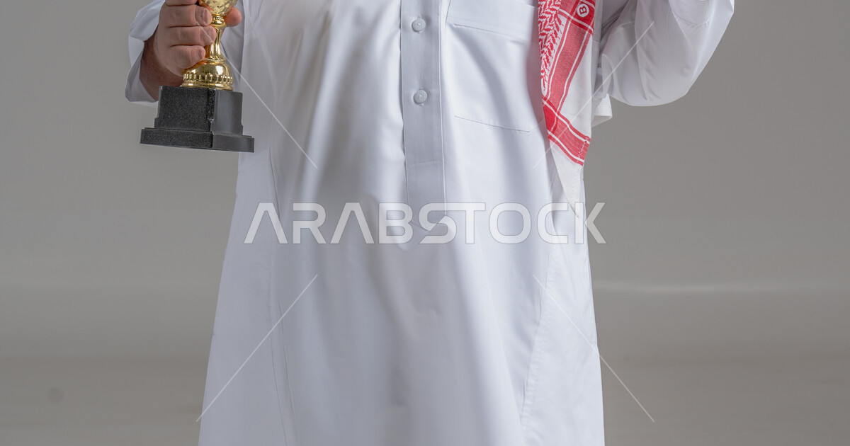 Concept of winning and triumph, crowning the championship after success ...