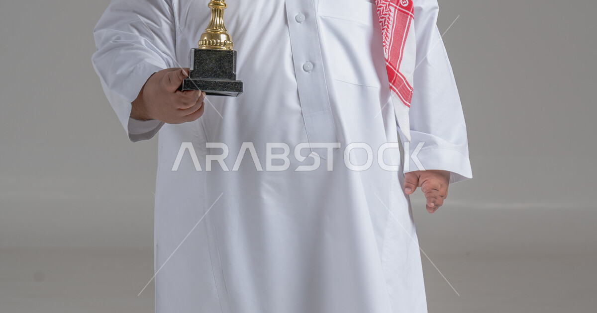 Concept of winning and triumph, crowning the championship after success ...