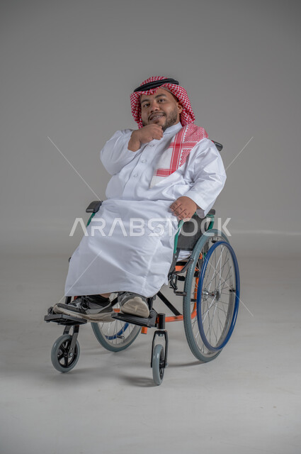 Lifestyle of people with disabilities, using a wheelchair to assist ...