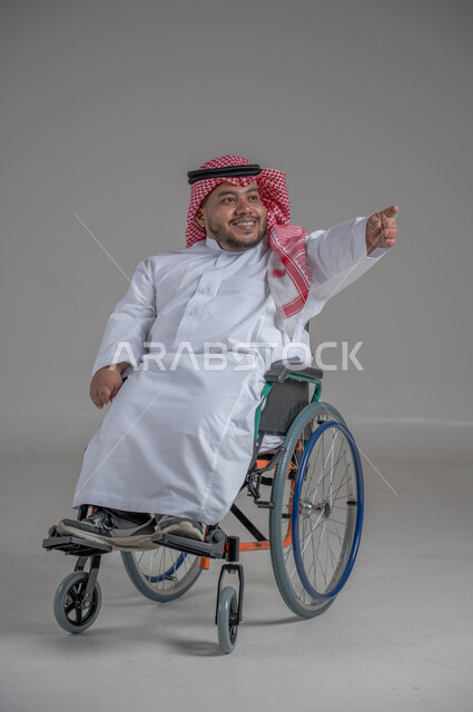 Lifestyle of people with disabilities, using a wheelchair to assist ...