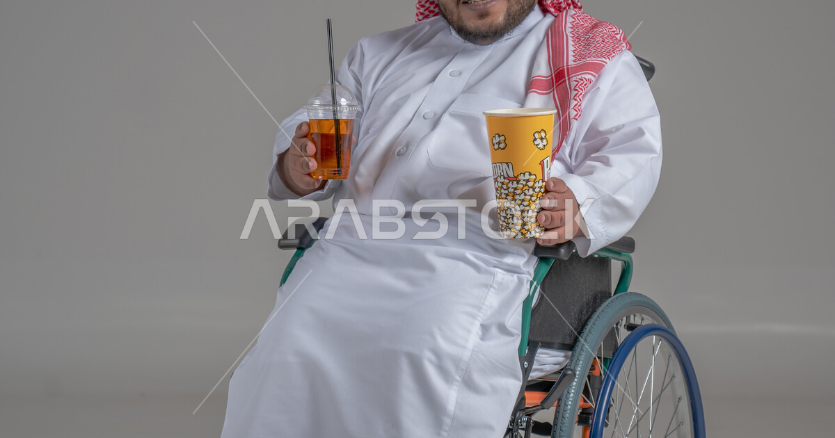 Enjoying watching movies and series, close-up portrait of a short ...