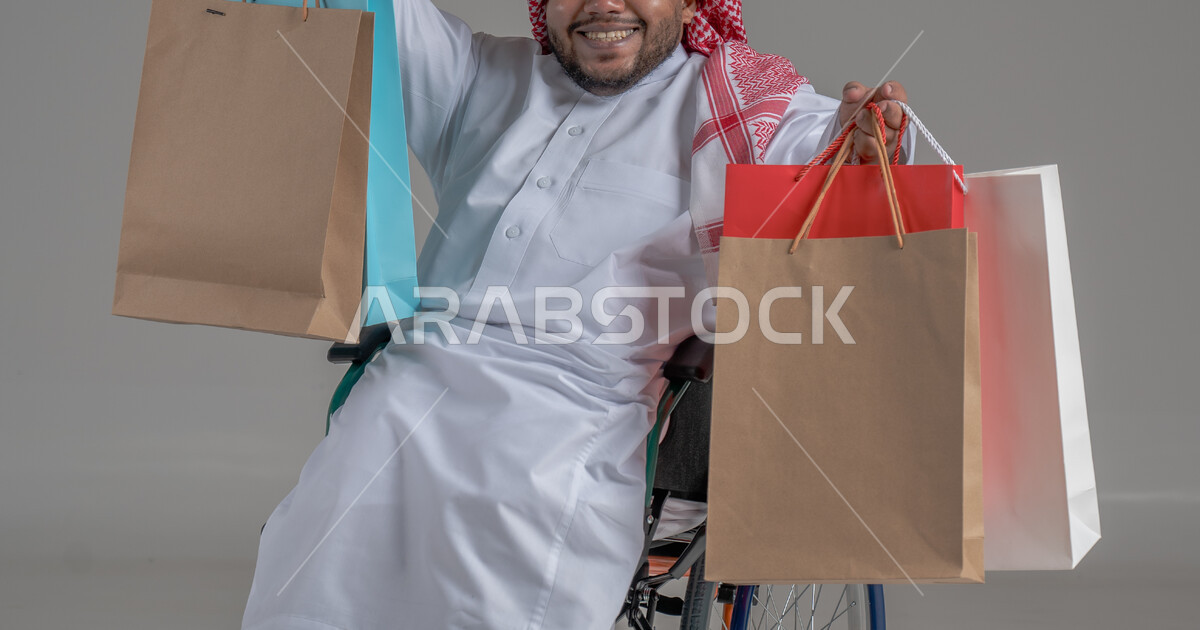 People with special needs and determination, portrait of a short dwarf ...