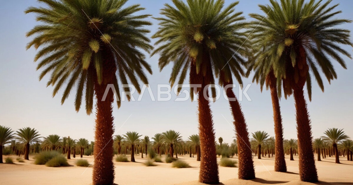 Interest in afforestation and agriculture, date production farms, local ...