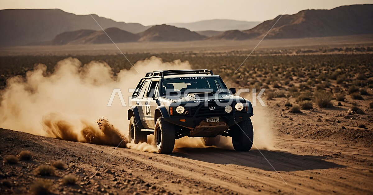 Fun desert activity, exciting adventure in the desert environment ...