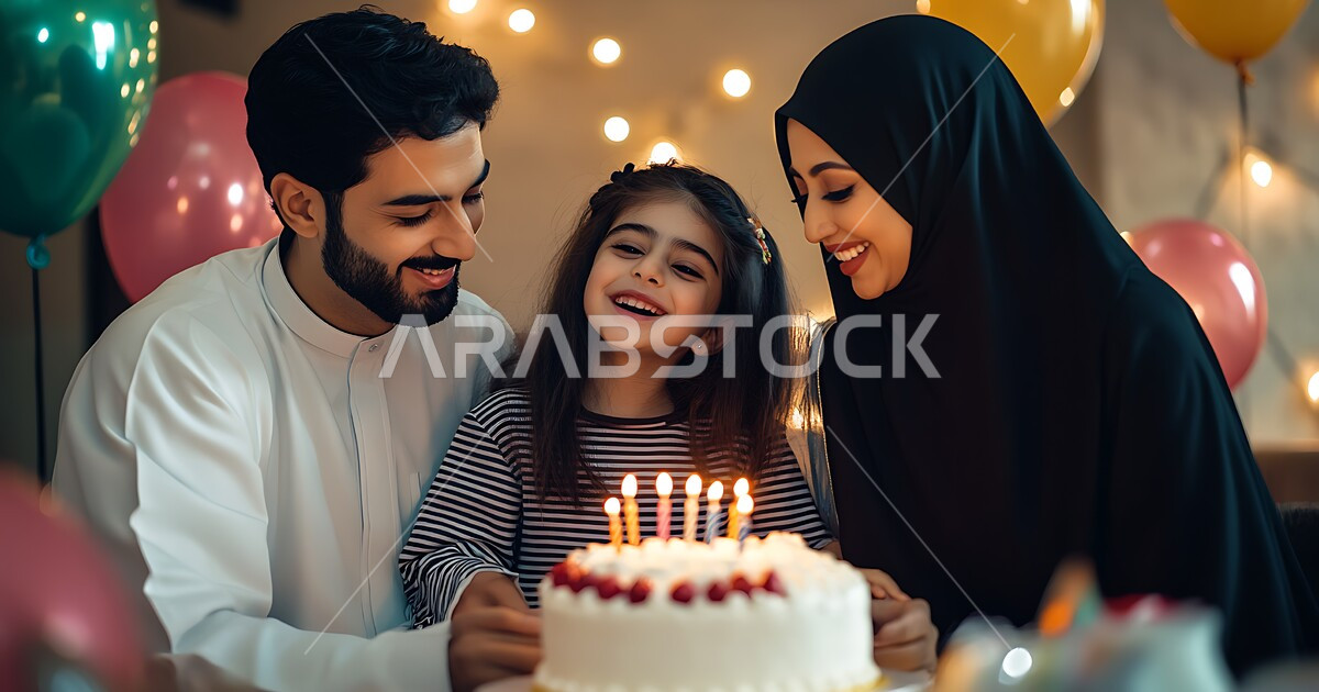 Feelings of love and tenderness in a happy family gathering, a family ...