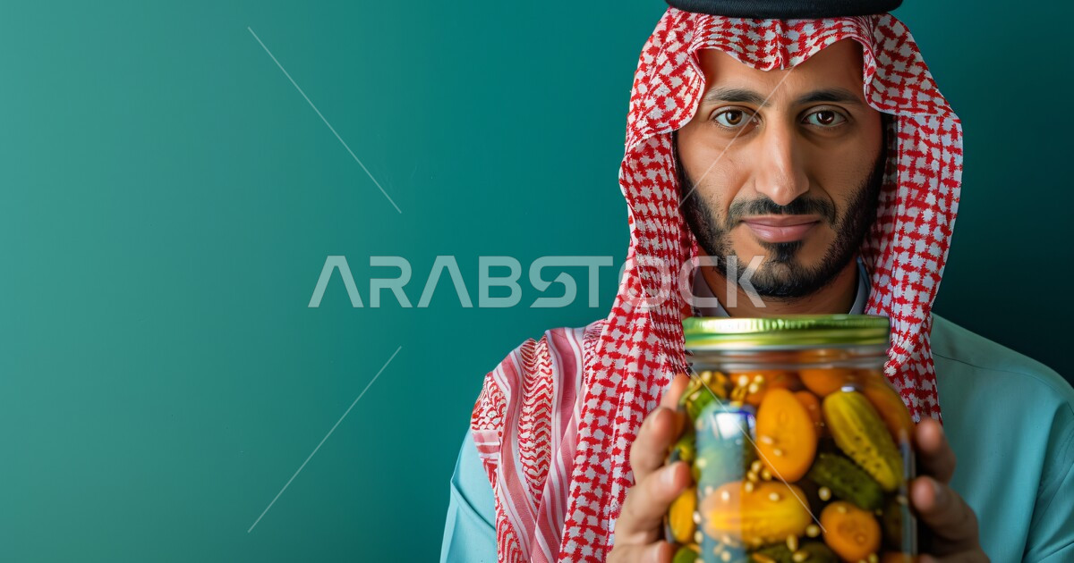 Appetizers and sour foods in Saudi Arabia, healthy salty snack, light ...