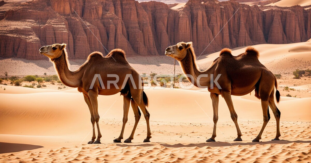 Natural reserves for raising camels, caring for mammals, livestock and ...