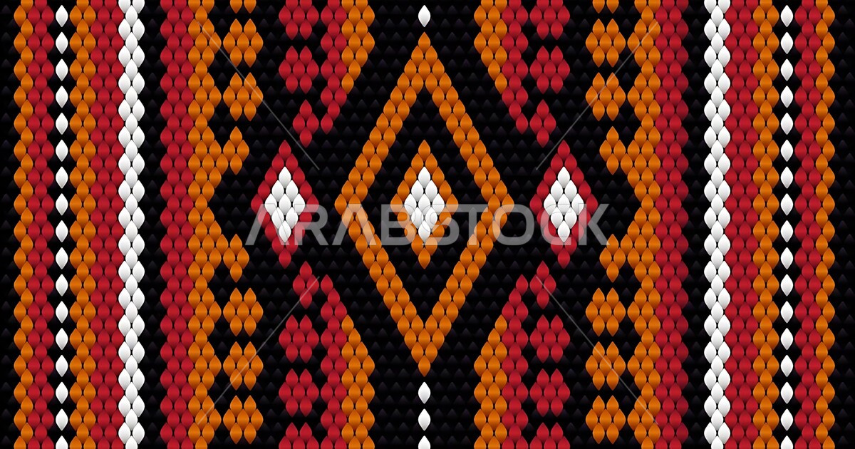 تصميم سعودي للنقوش العربيه الاصيله الملونة في المملكة العربيه السعودية ...