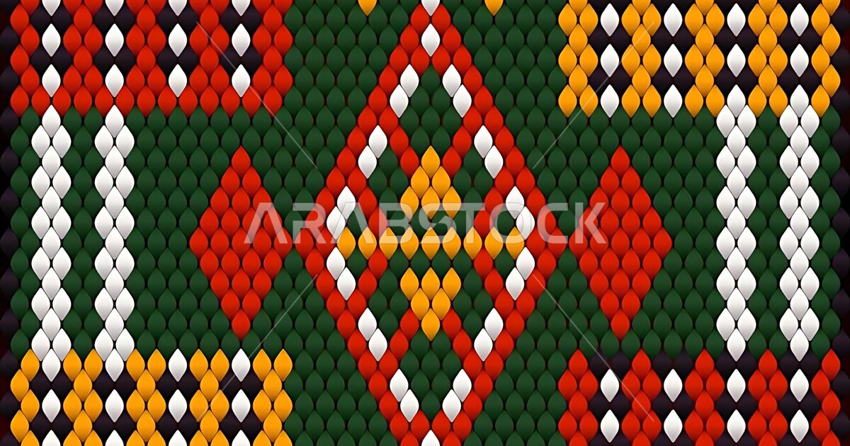 Traditional traditional craft arts, Saudi folklore of Sadu decoration ...