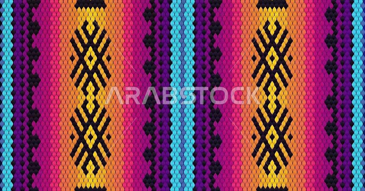 تصميم سعودي للنقوش العربيه الاصيله الملونة في المملكة العربيه السعودية ...