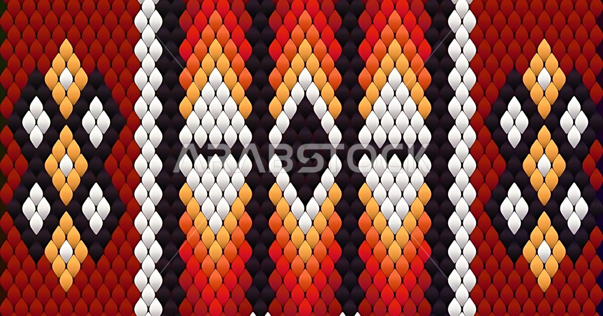 تصميم سعودي للنقوش العربيه الاصيله الملونة في المملكة العربيه السعودية ...