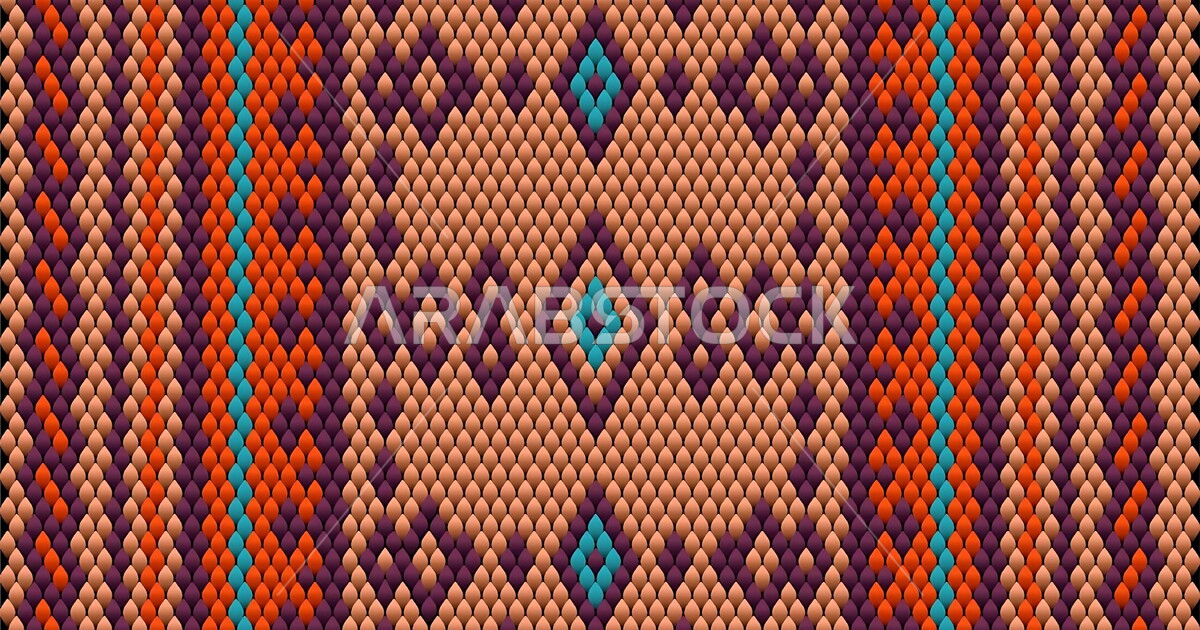 تصميم سعودي للنقوش العربيه الاصيله الملونة في المملكة العربيه السعودية ...