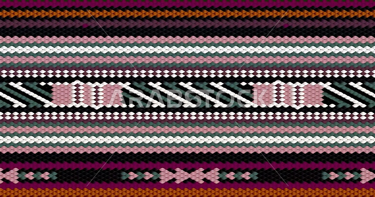 فنون تقليديه تراثيه حرفيه, التراث الشعبي السعودي لزخرفة السدو, صورة ...