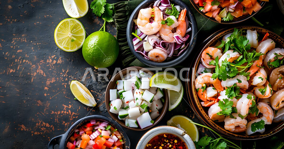 The art of serving seafood in Saudi restaurants, fish and marine salads ...