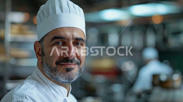 Professionalism in the profession and art of cooking, close-up of a ...