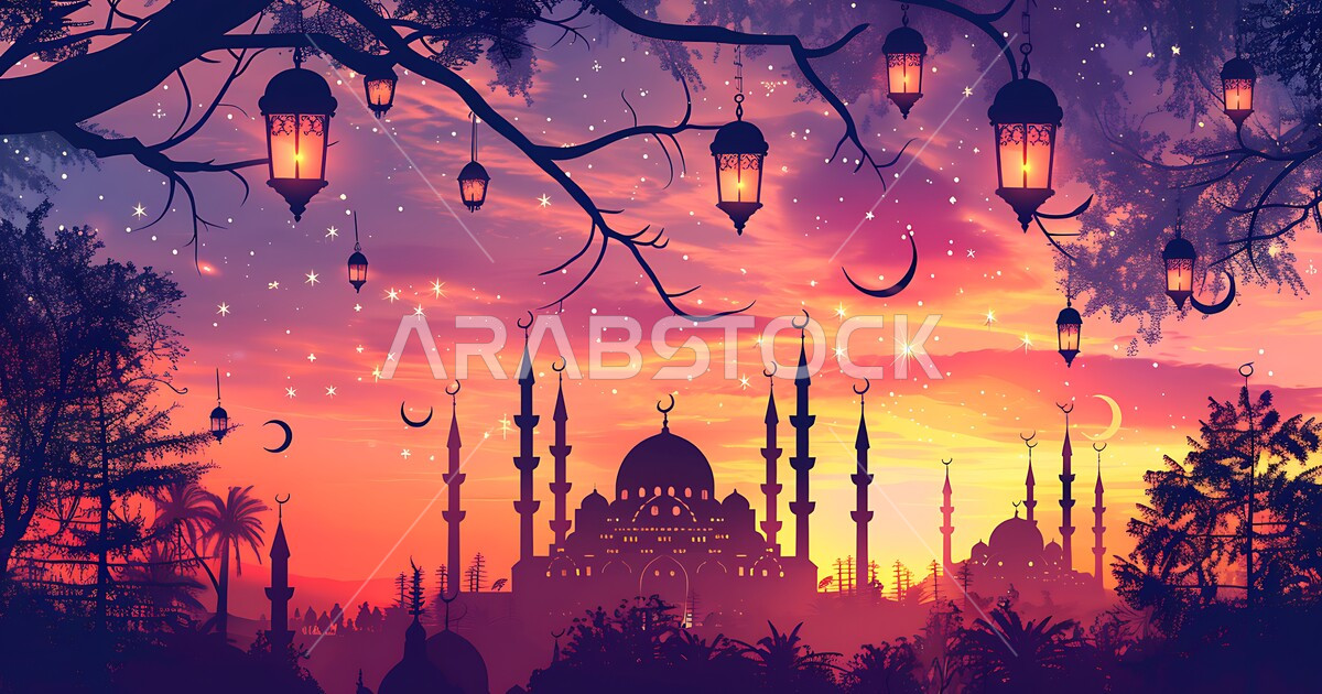 Celebrating the advent of the holy month of Ramadan, places of ...