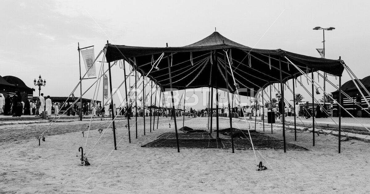 The annual Arab festival Souk Okaz in the city of Taif, Saudi Arabia ...