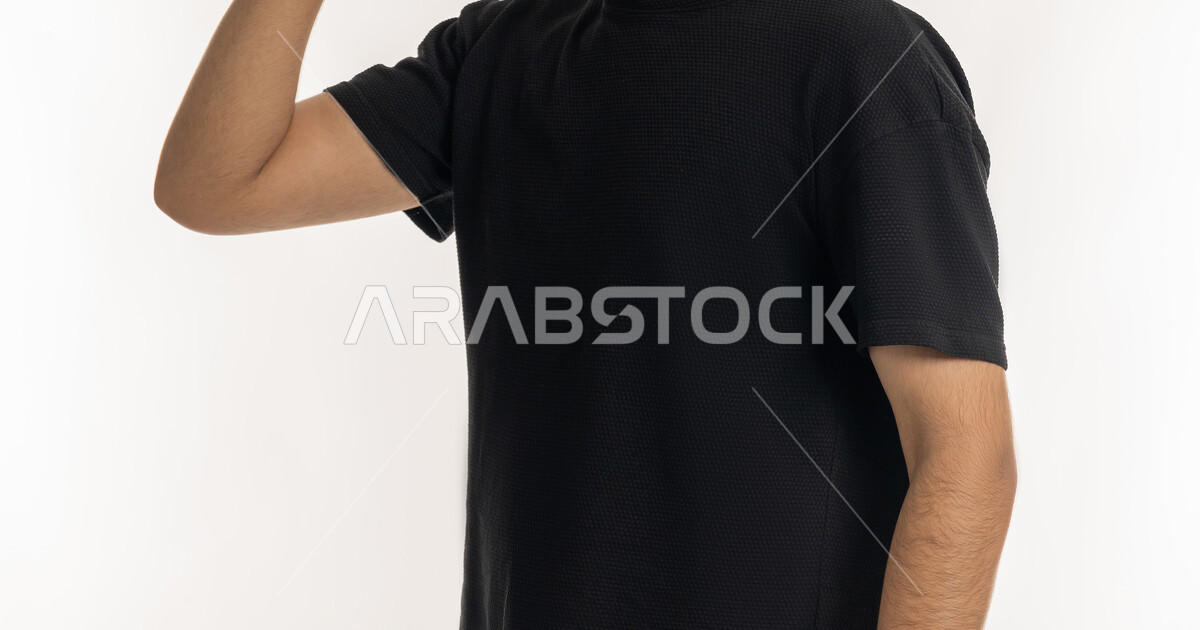 Future planning for goals and ambitions, portrait of a young Arab Gulf ...