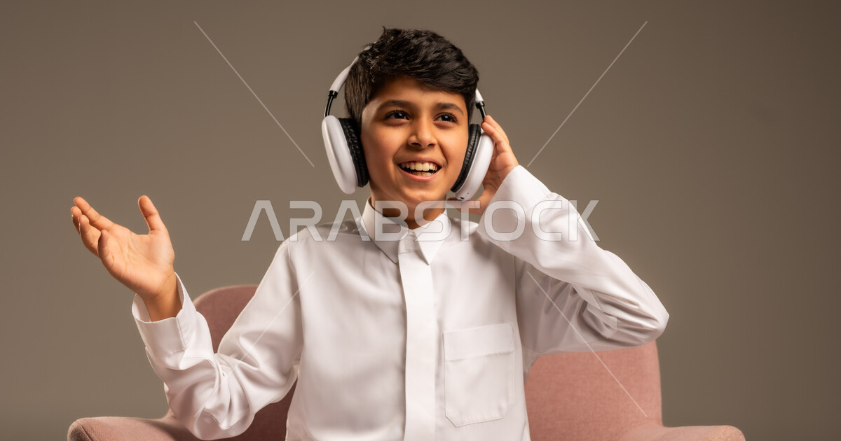 Using headphone technology, listening to songs and music through ...