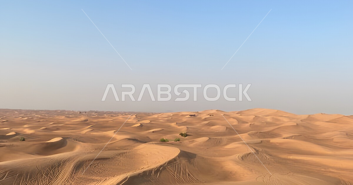 The dry and harsh climate of the arid lands, the desert areas and the ...