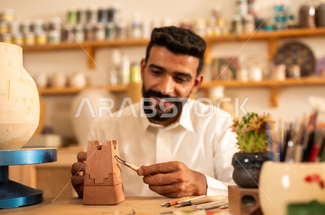 Sculptures, decorations and handmade artworks, ancient traditional folk ...