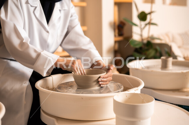 Popular crafts and handicrafts from the ancient Saudi heritage, working ...