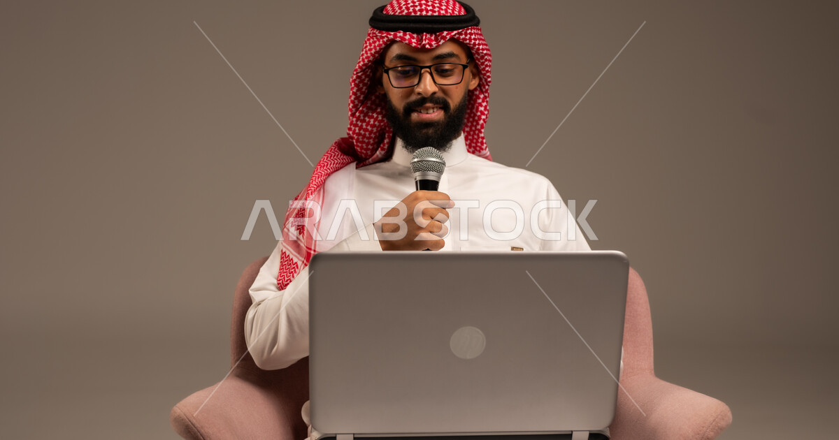 Conducting interviews and asking questions, using modern technology ...